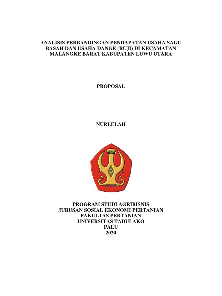 Pendapatan Sagu vs Dange di Luwu Utara | PDF | Sains & Matematika ...