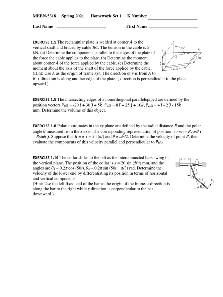 Homework Set 1 | PDF | Teaching Methods & Materials