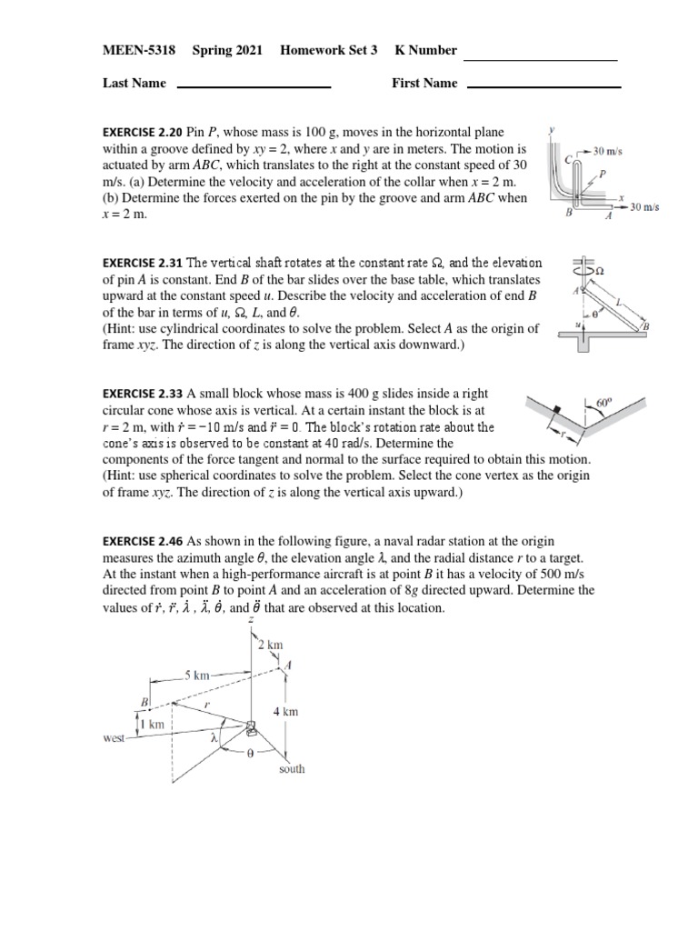 Homework Set 3 | PDF
