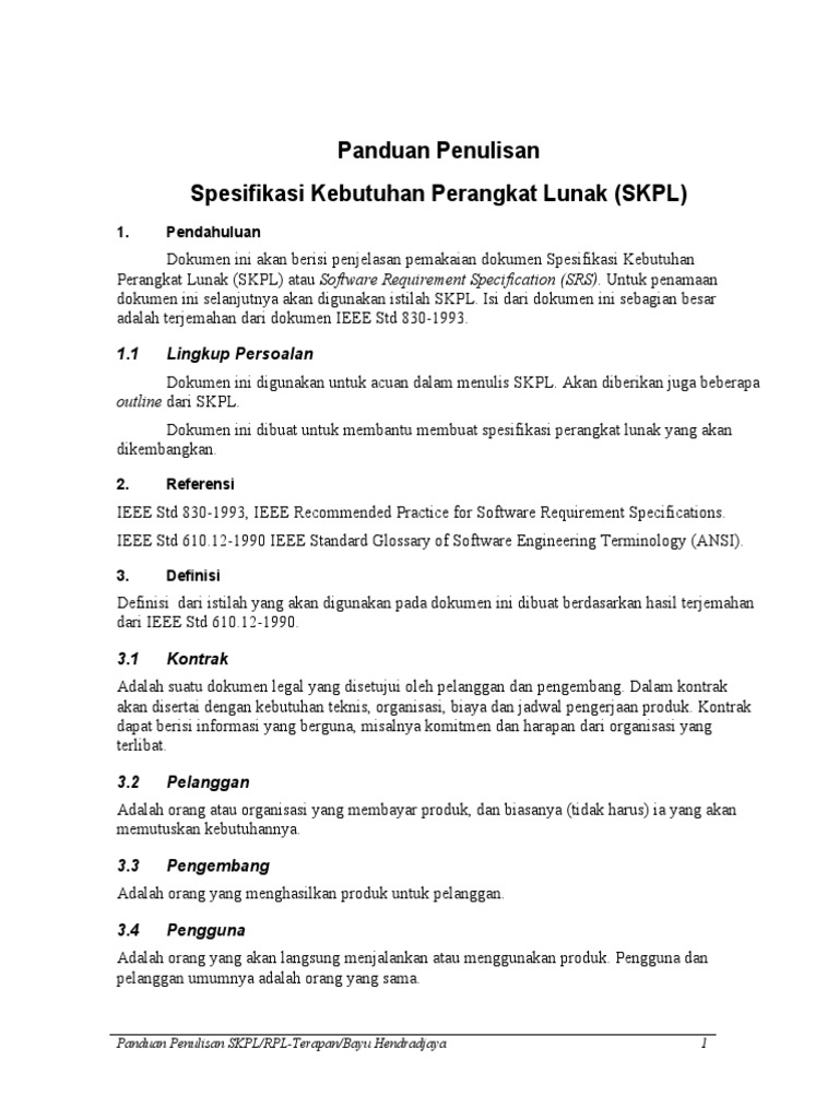Aturan SKPL | PDF | Komputer
