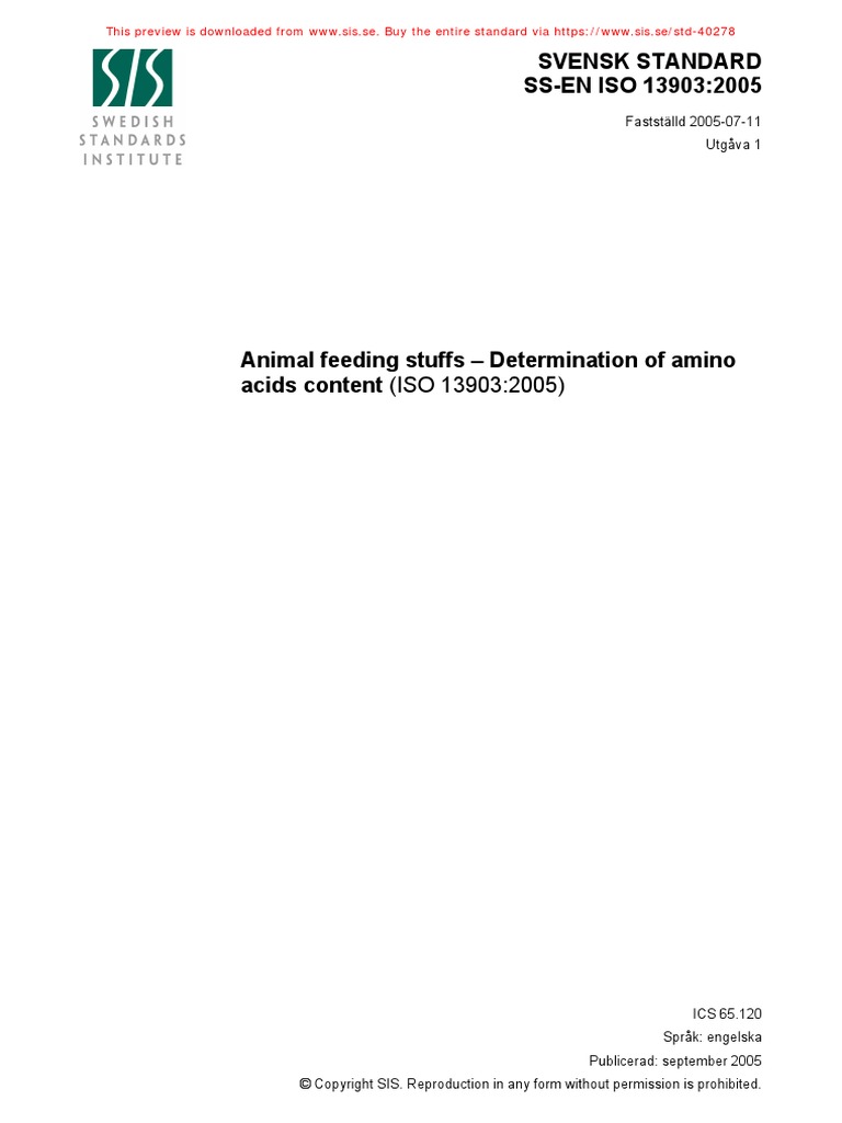 SS en Iso 13903 2005 en PDF | PDF | Buffer Solution | Sodium Hydroxide