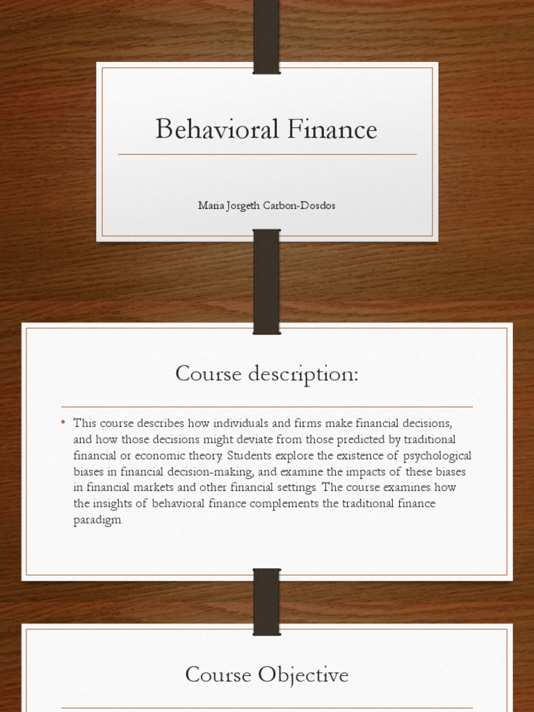 Behavioral Finance 2021 | PDF | Behavioral Economics | Heuristics In ...