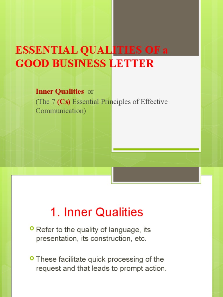 Inner Qualities of A Good BL | PDF | Image Scanner | Written Communication