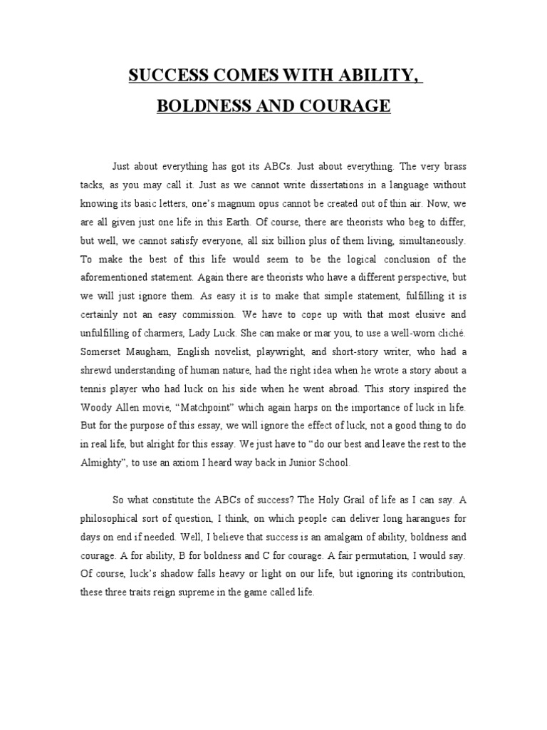 Success Through ABCs | PDF | Wolfgang Amadeus Mozart | Essays