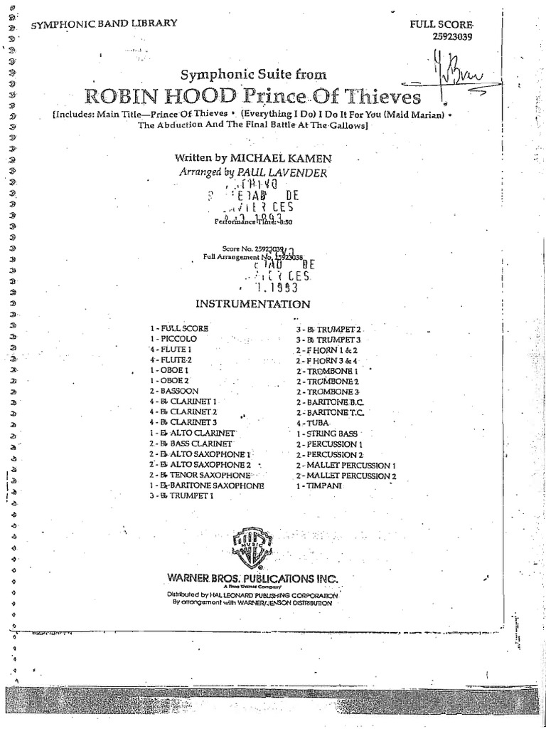 Robin-Hood Guion | PDF