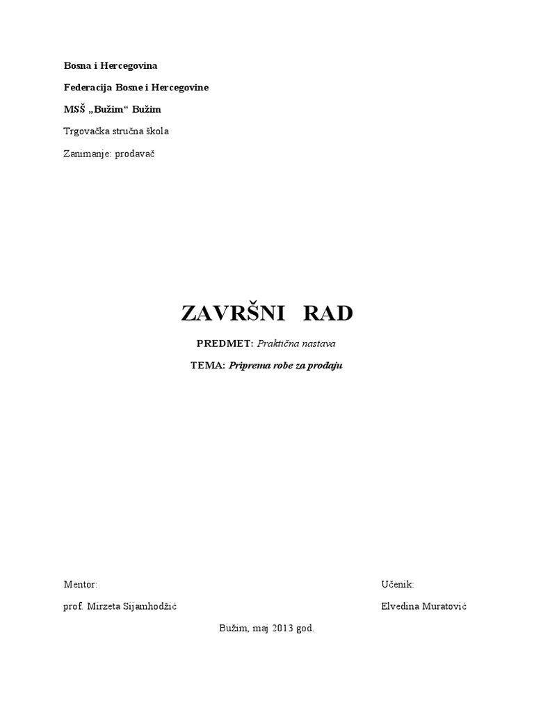 Priprema Robe Za Prodaju | PDF