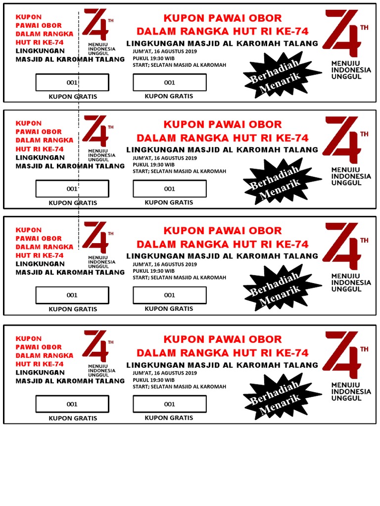 Kupon Pawai Obor2 4 | PDF