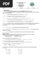 Math Grade 9 Curriculum Guide | PDF | Quadratic Equation | Equations