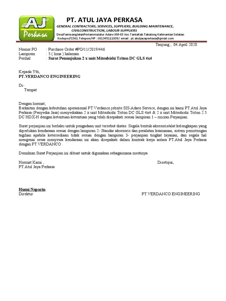 SPK VERDANCO DC GLS .Rev1 | PDF | Teknologi & Rekayasa