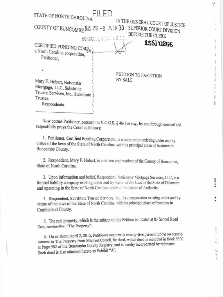 Petition To Partition | PDF