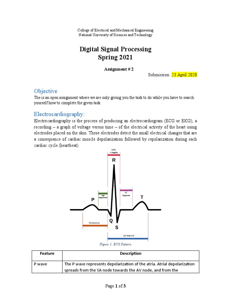 Digital Signal Processing Spring 2021: Objective | PDF ...