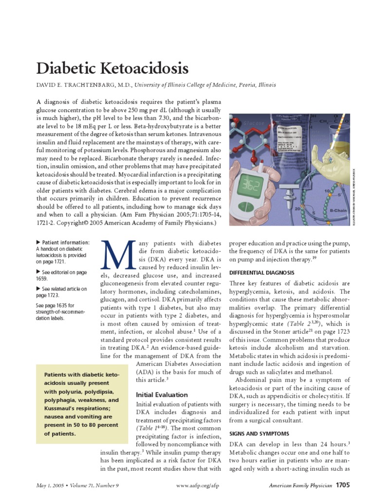 Diabetic Ketoacidosis AAFP | PDF | Blood Sugar | Hyperglycemia