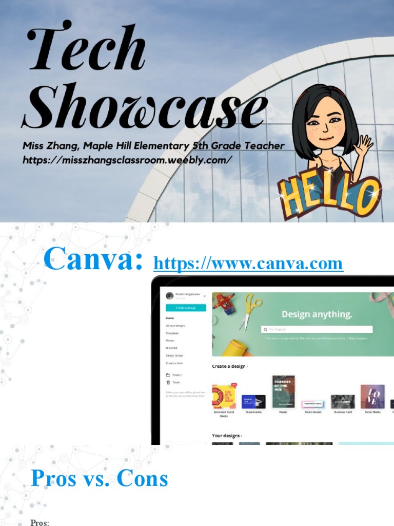 Technology Showcase Canva | PDF | Lesson Plan | Teaching