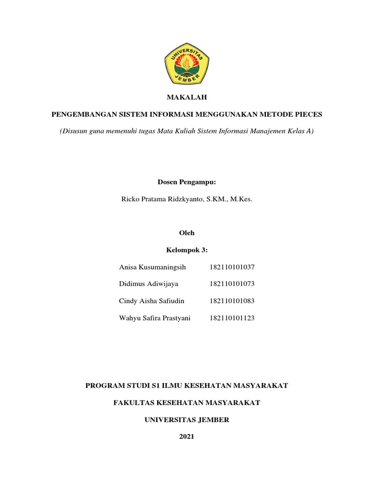 Analisis PIECES | PDF