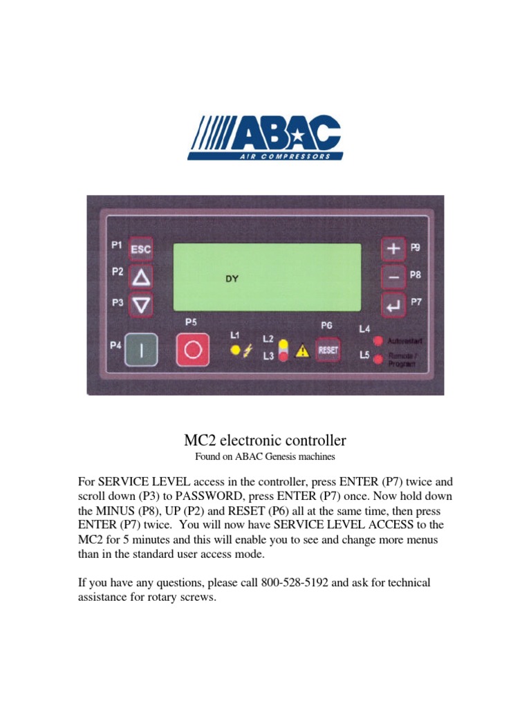 ALUP ABAC MC2 Service Access | PDF