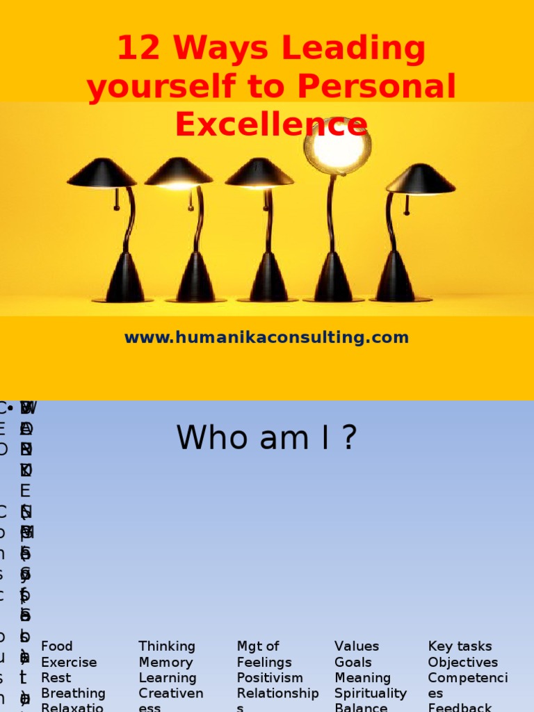 Leading Yourself To Personal Excellence | PDF