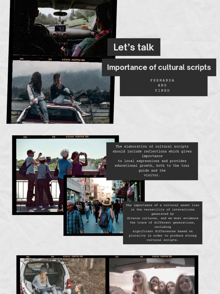 Importance of Cultural Scripts | PDF | Graphics | Tourism