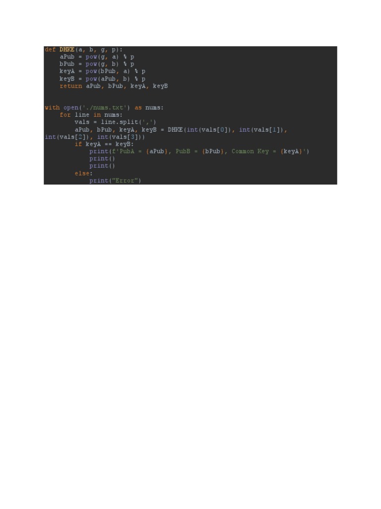 DHKE in Python | PDF