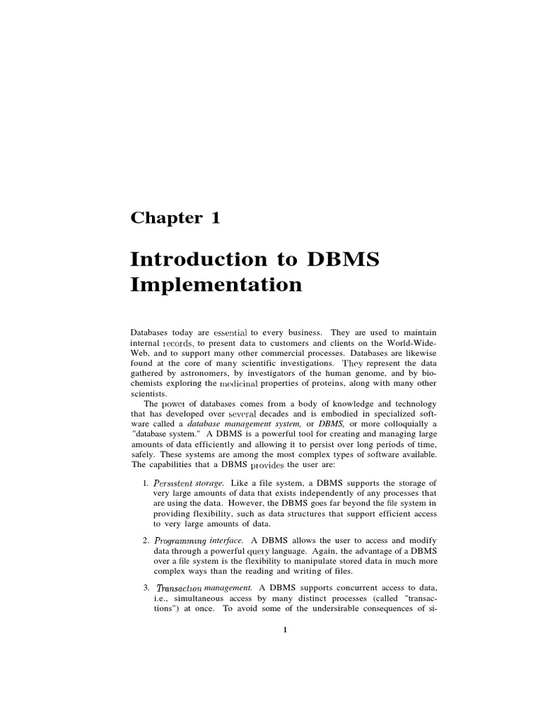 Chapter 1 | PDF | Database Transaction | Databases