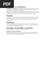 Exemplos de Paródias Literárias | PDF | Paródia
