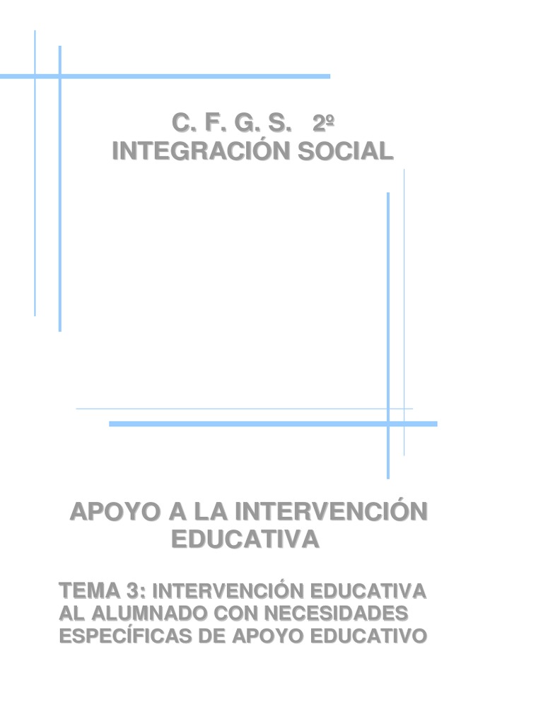 Tema 3 Apoyo A La Intervencion Educativa | PDF | Plan de estudios | Evaluación