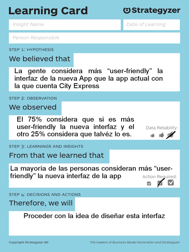 Ejemplo de Learning Card | PDF