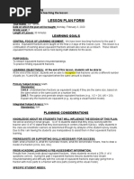 Lesson Plan ECRIF PDF | PDF | Lesson Plan | English As A Second Or ...