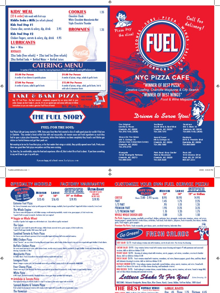 Fuel Menu | PDF
