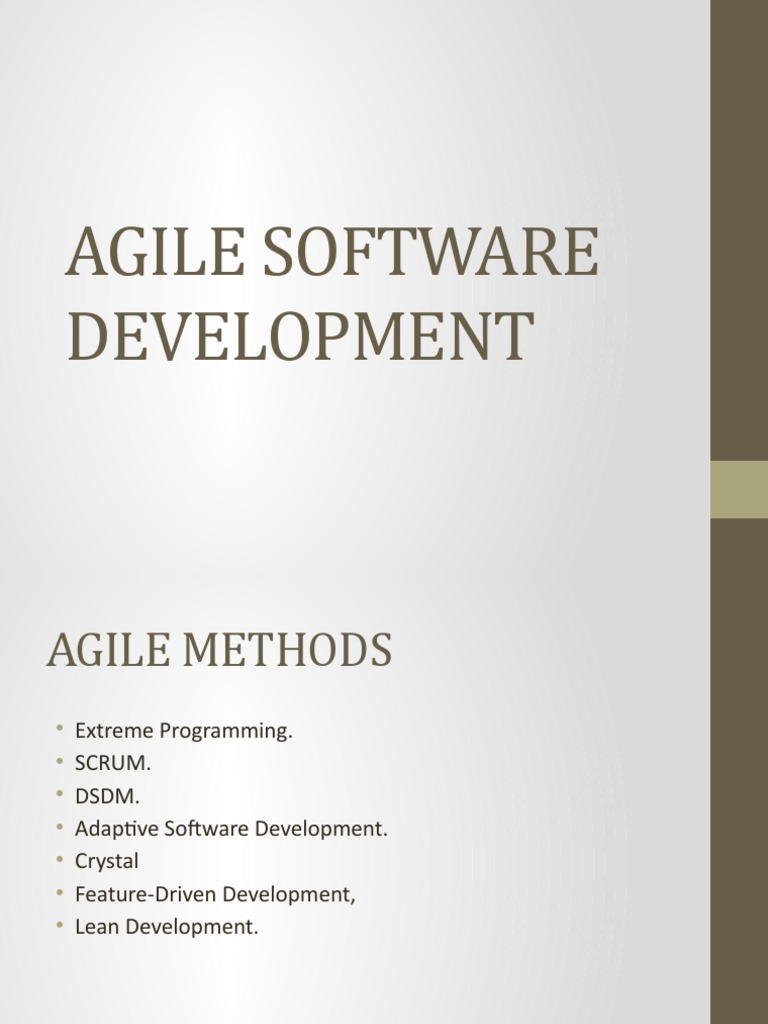 Agile Software Development | PDF | Agile Software Development | Scrum ...