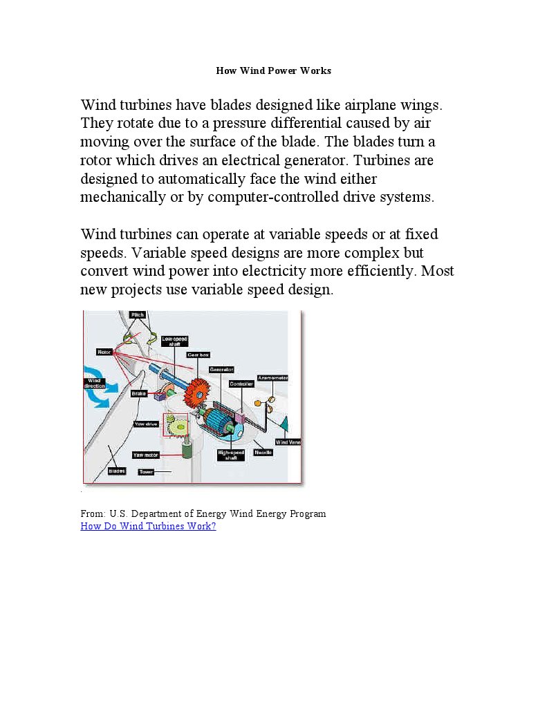 How Wind Turbines Generate Power | PDF | Wind Power | Turbine