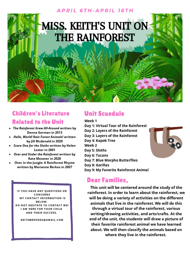 Final Newsletter | PDF | Rainforest | Forests