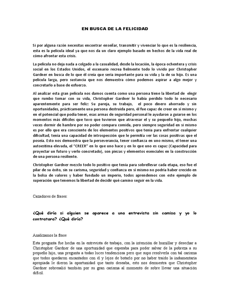 En Busca de La Felicidad | PDF | Felicidad | Science