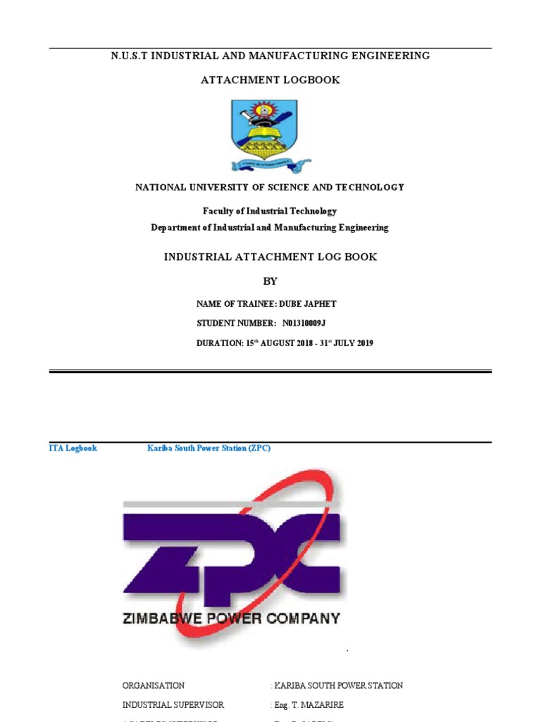 Dube Japhet Logbook | PDF | Electric Generator | Transformer