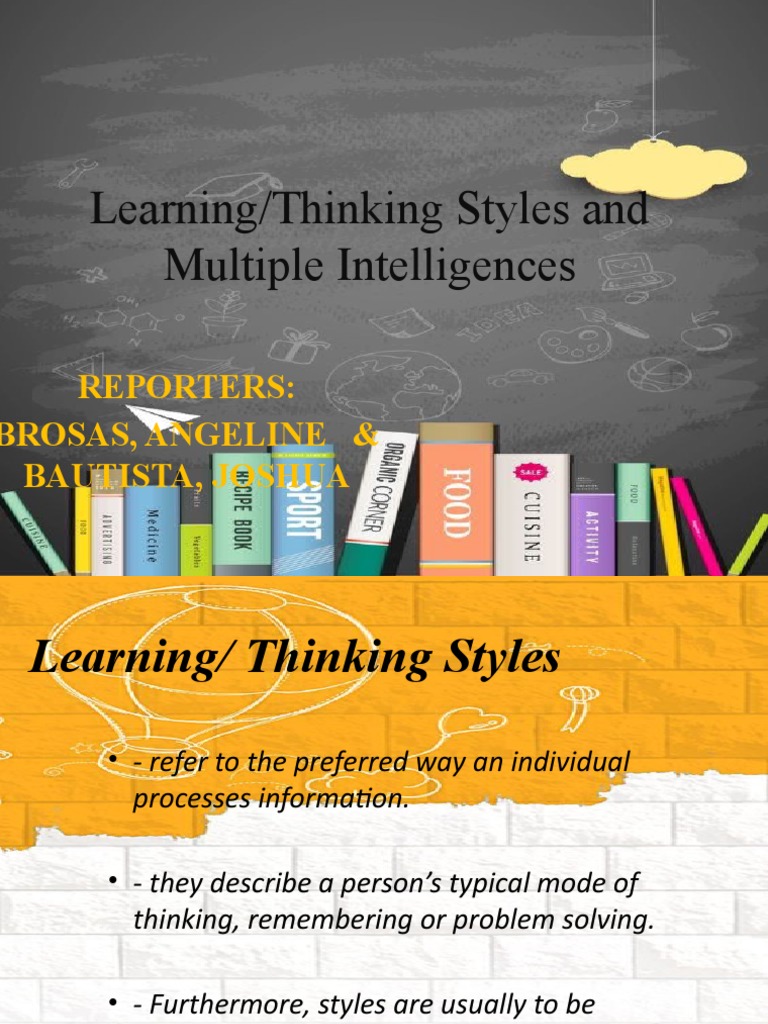 Learning and Thinking Styles | PDF | Thought | Learning
