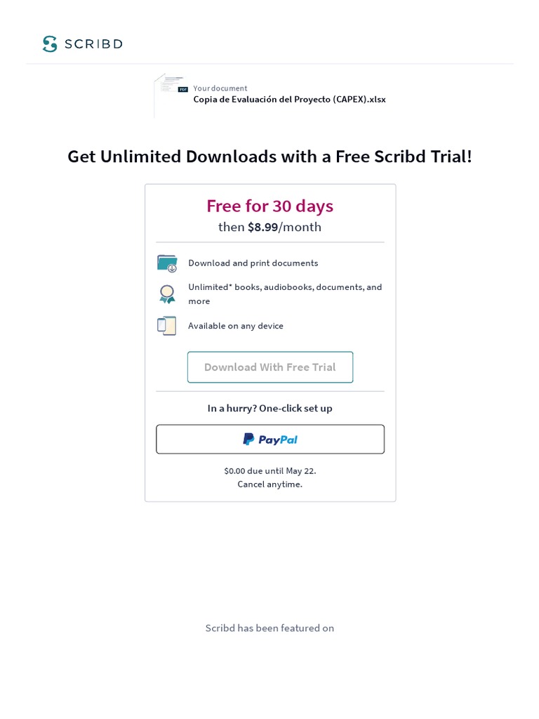 Choose A Plan - Scribd | PDF