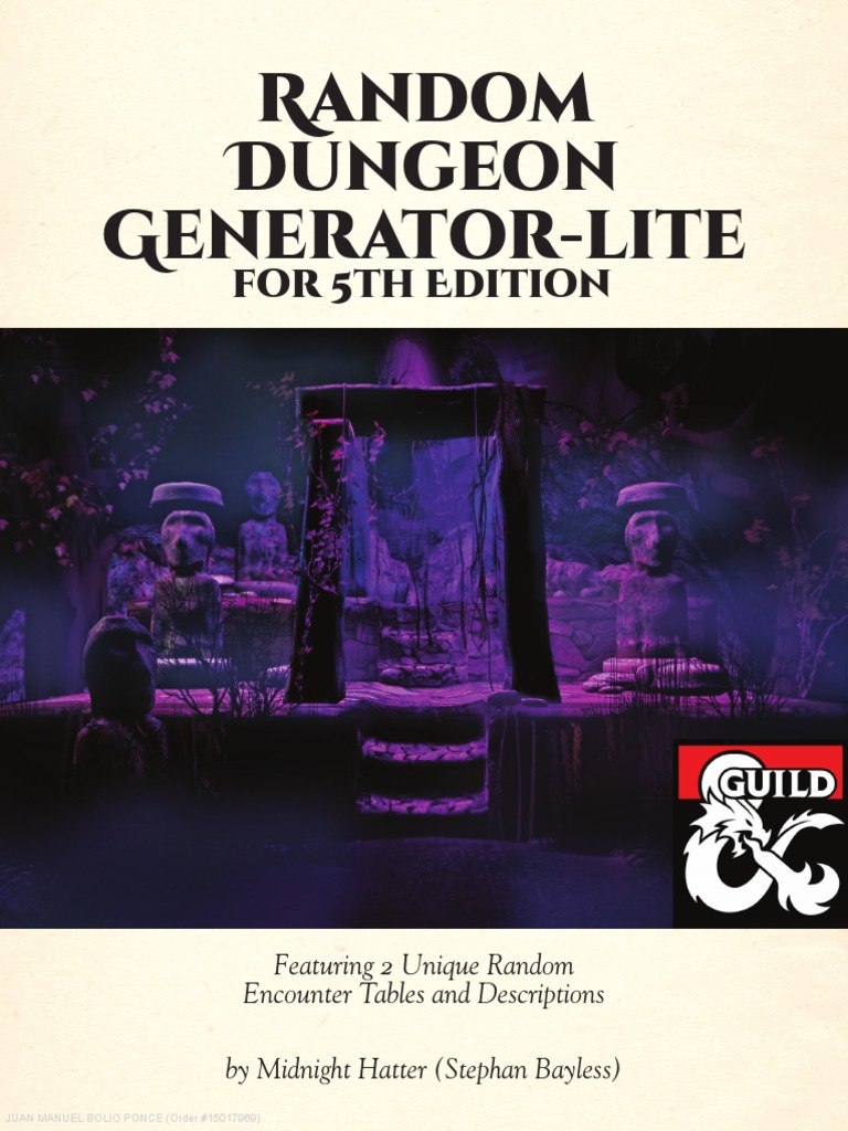 Random Dungeon Generator-Lite: For 5th Edition | PDF | Door | Dungeons ...