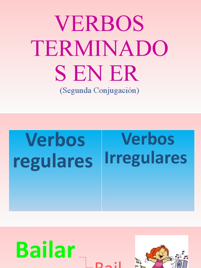 Verbos Terminados en Er | PDF