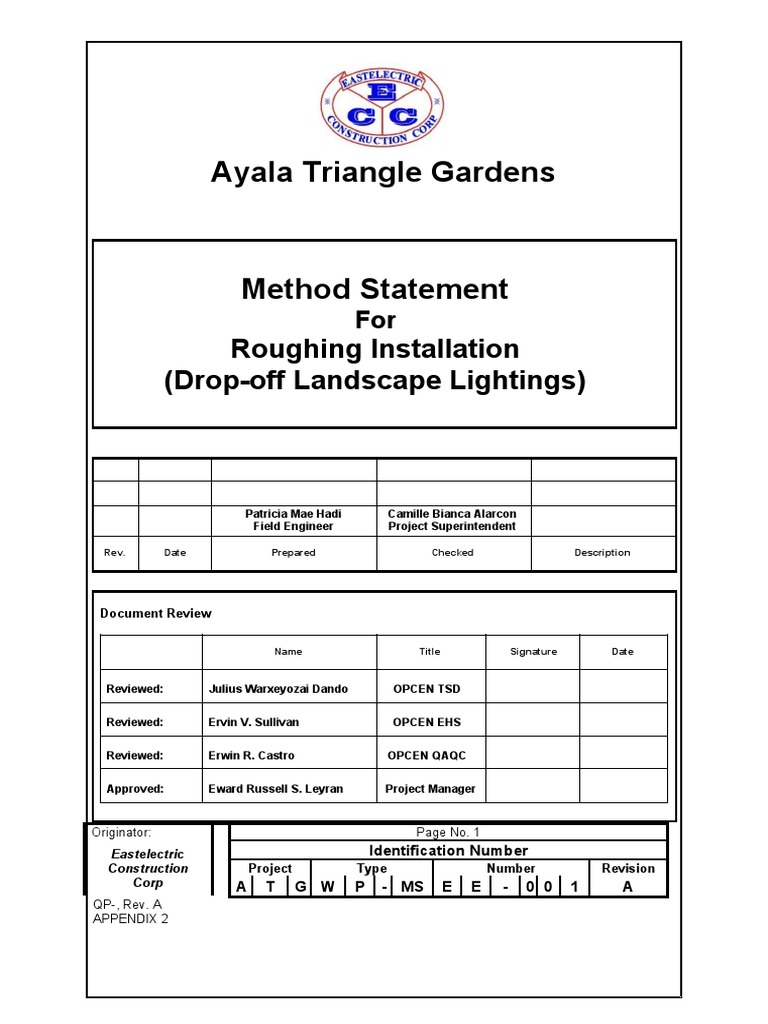 Ayala Triangle Gardens: Roughing Installation (Drop-Off Landscape ...