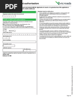 VicRoads Agent Authorization Form | PDF | Government