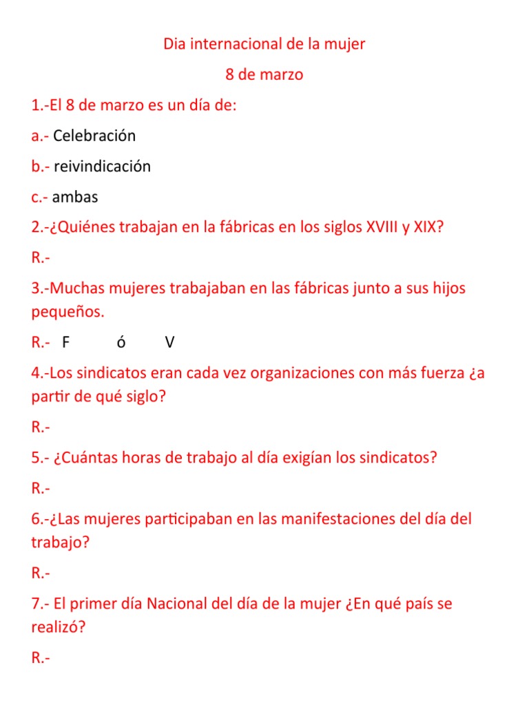 Dia Internacional de La Mujer | PDF | Política | Viajes y turismo