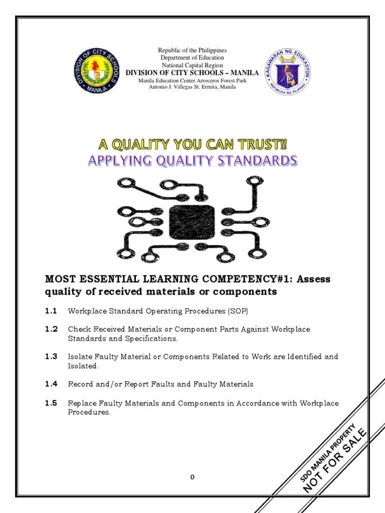 EPAS 9 - Q1 - W1 - Mod1 | PDF | Reliability Engineering | Specification (Technical Standard)