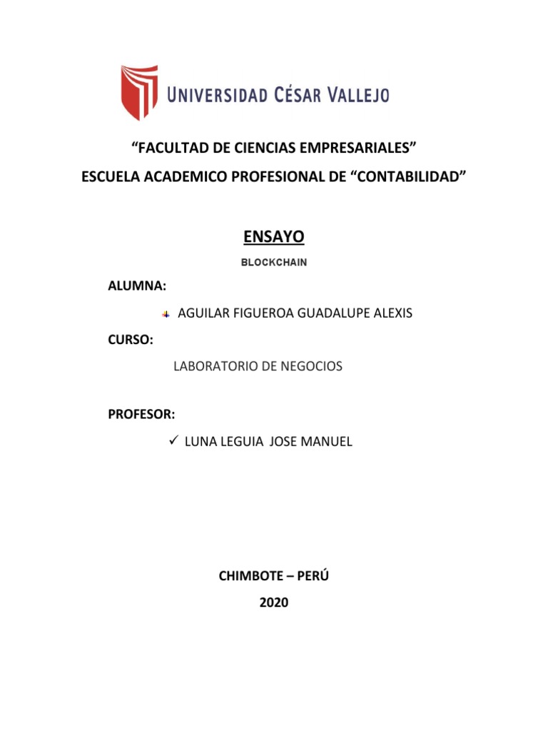 BLOCKCHAIN | PDF | Contabilidad | Bases de datos