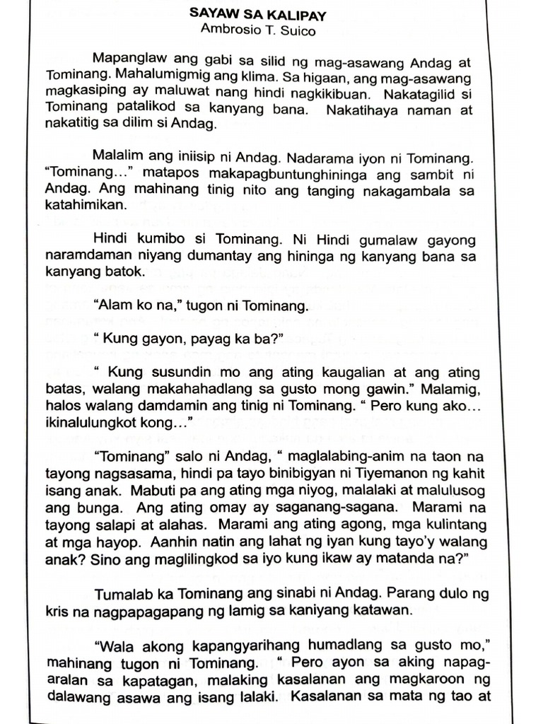 Sayaw Sa Kalipay Text | PDF