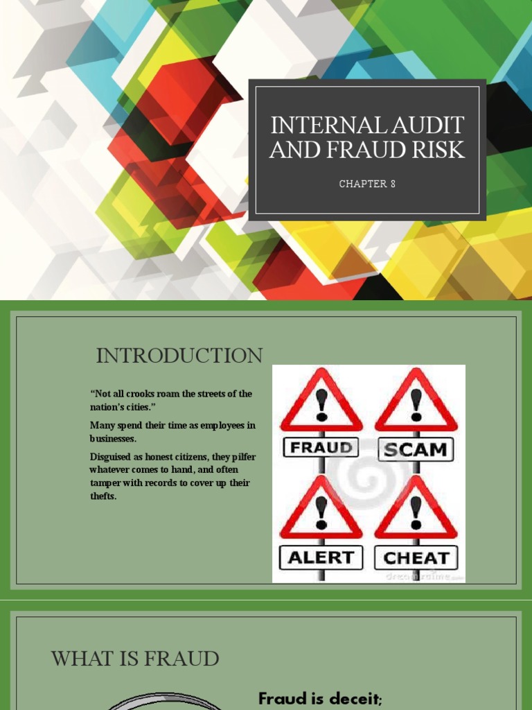 Chapter 8 - INTERNAL AUDIT AND FRAUD RISK Autosaved | Download Free PDF ...