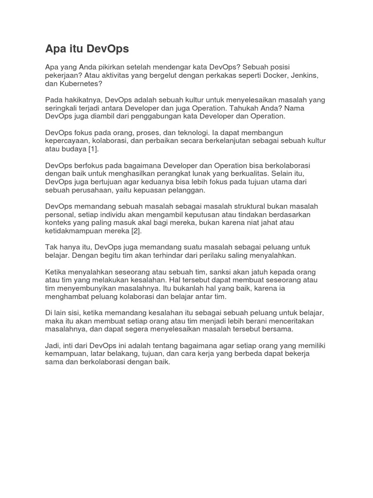 Apa Itu DevOps | PDF