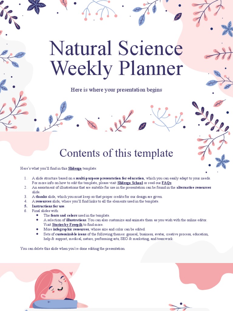 Natural Science Weekly Planner by Slidesgo | PDF | Planets | Jupiter