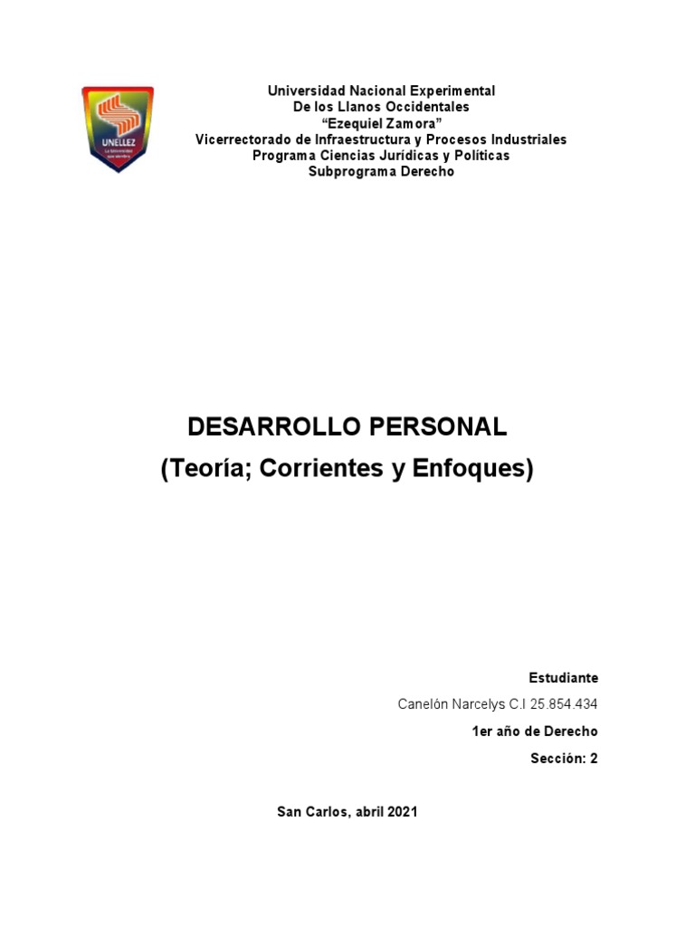 Corrientes y Enfoques Del Desarrollo Personal. | PDF | Sicología ...