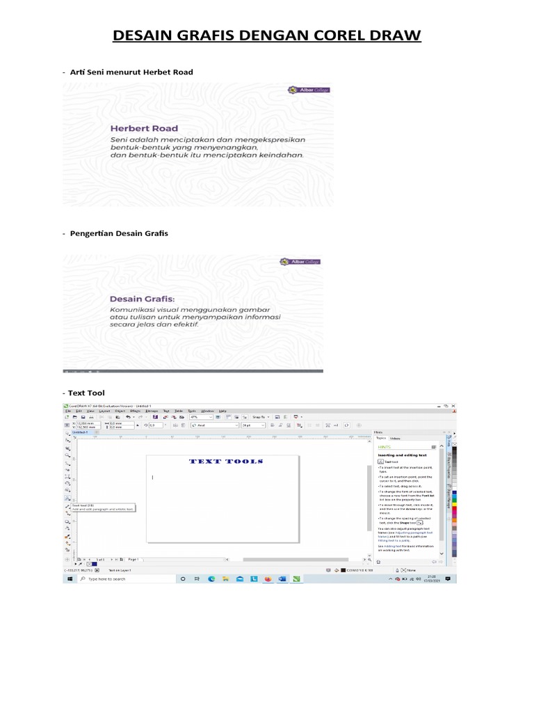 Materi Desain Grafis Corel Draw | PDF