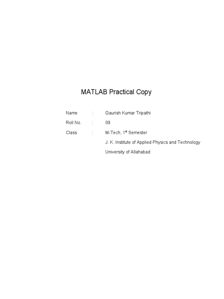 Matlab Practical | PDF | Fast Fourier Transform | Waves