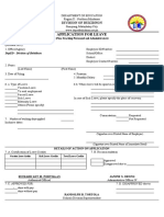 Form 6 Application For Leave | PDF | Leave Of Absence | Sick Leave